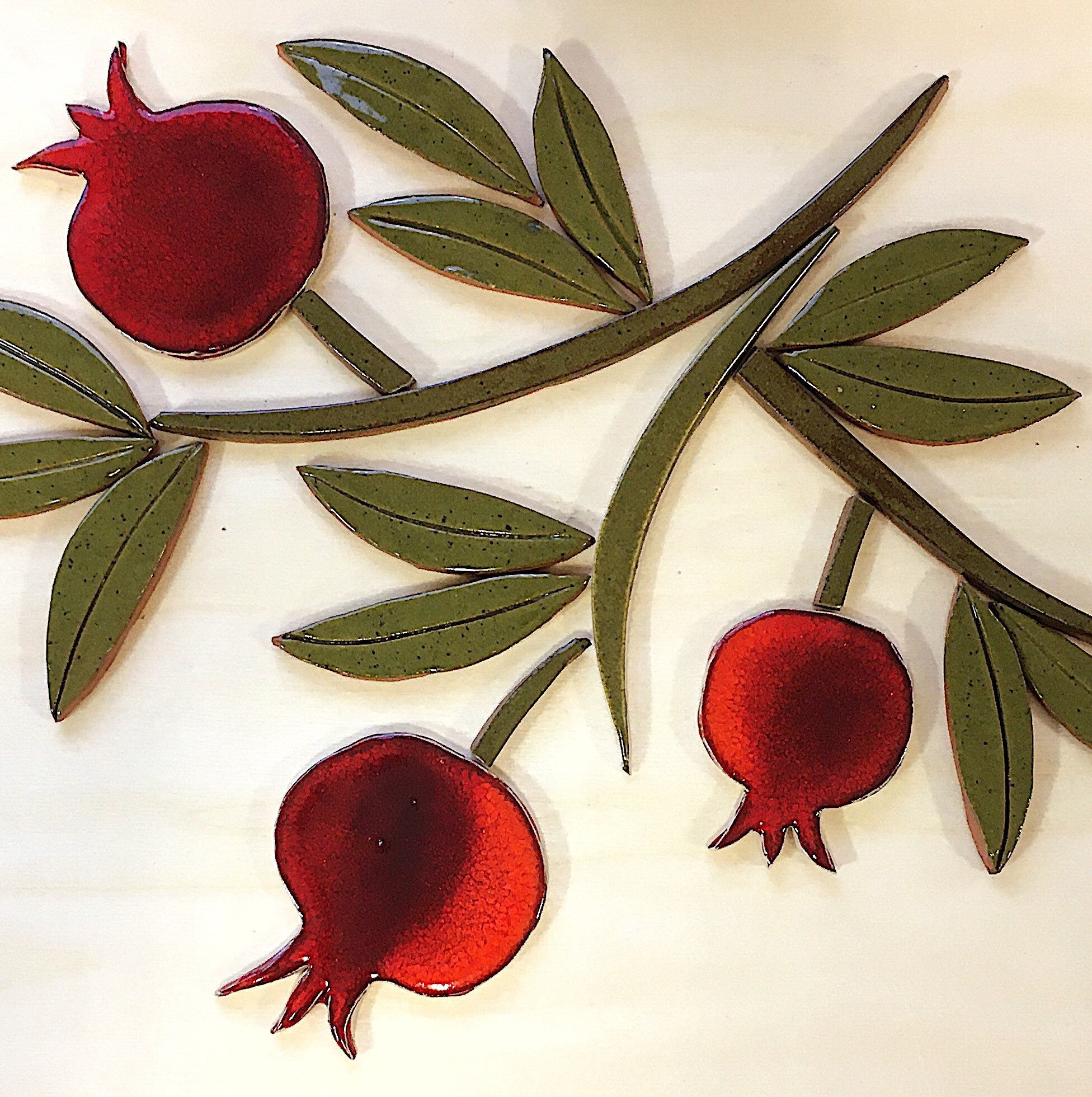 Pomegranates Set Ceramic Tiles for Mosaic and Wall | Etsy