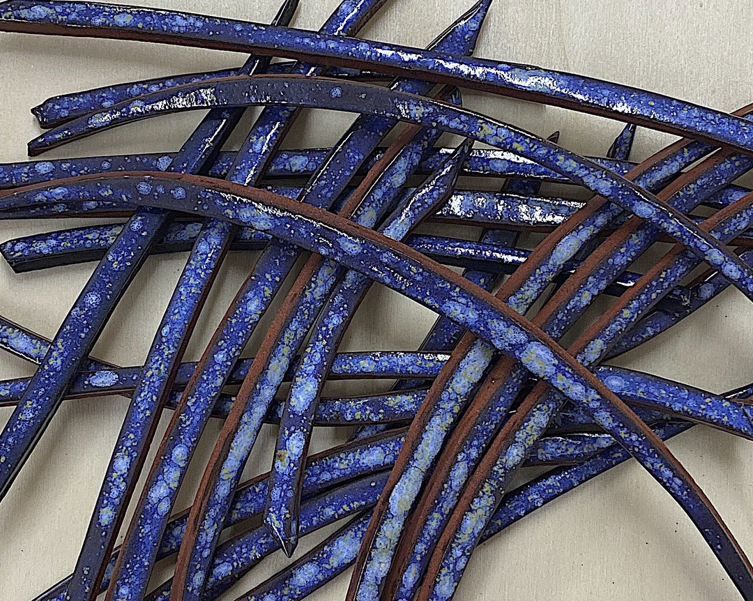 Ceramic Strips for Mosaic Blue Starry Night Ceramic Tiles 1 - Etsy