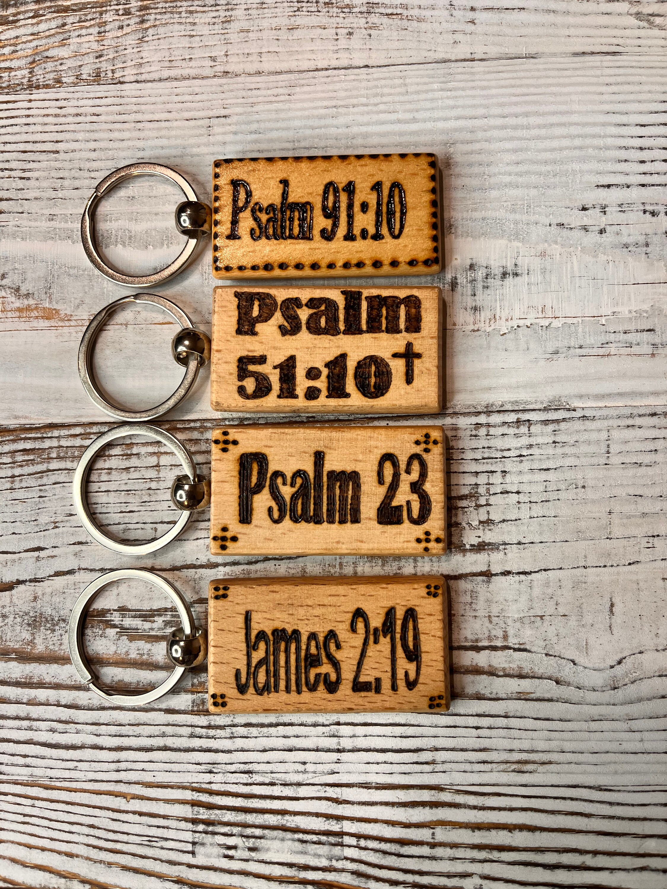 Wood Burned Keychains - Etsy