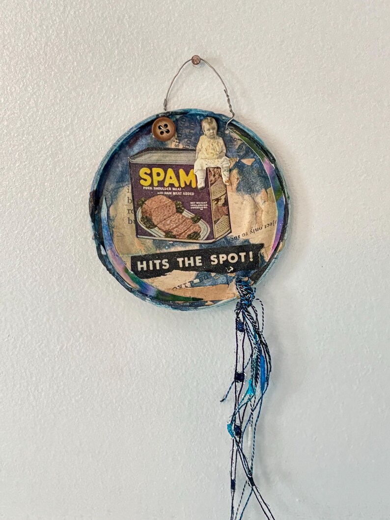 Spam Hits the Spot Miniature Mixed Media Wall Art - Etsy