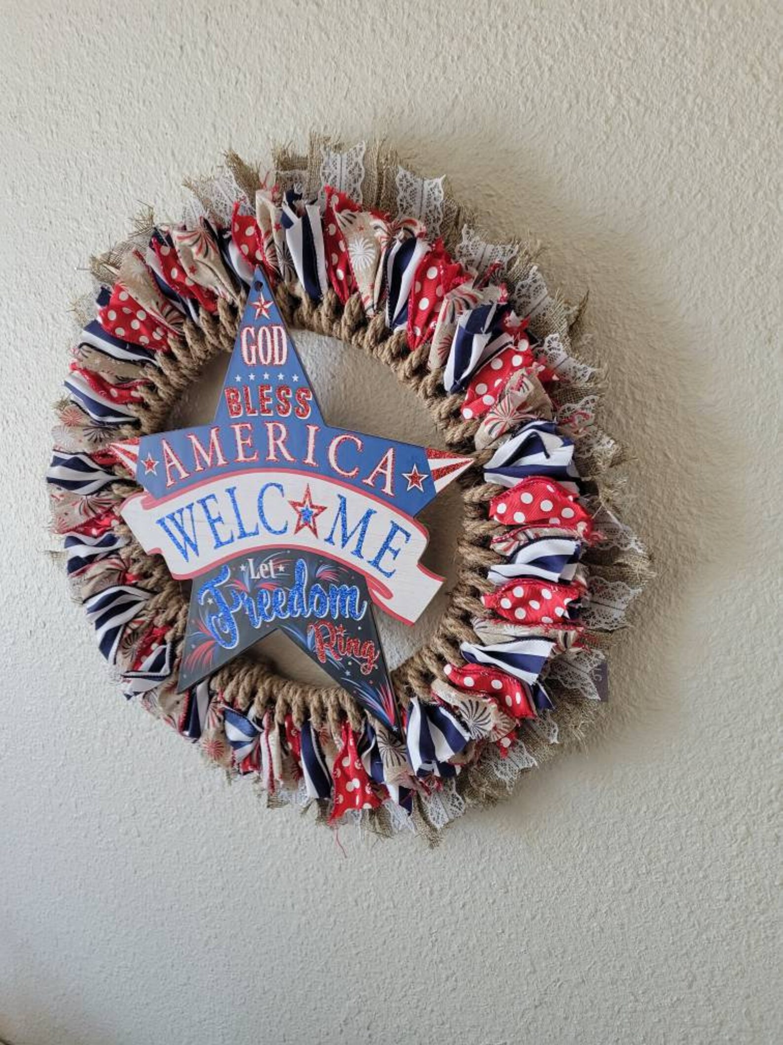 4th Of July Wreath Etsy
