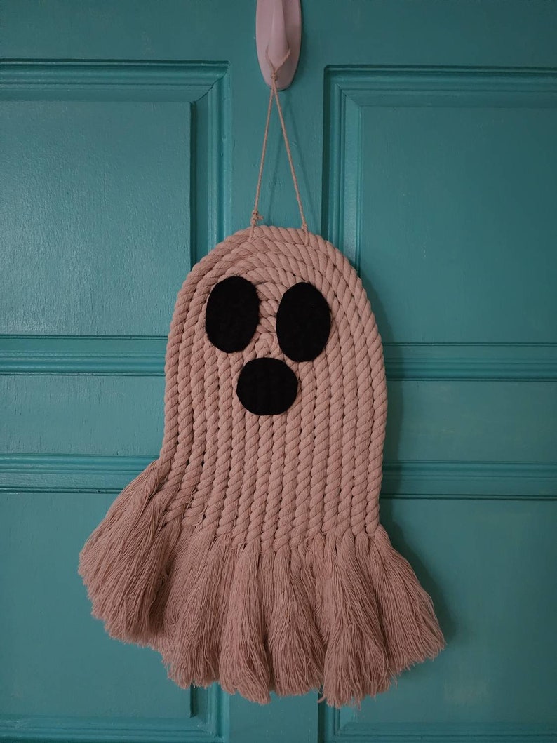 Ghost Macrame// Halloween Decor// Halloween Macrame// Ghost - Etsy
