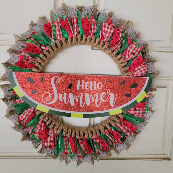 Watermelon Door Hangers Etsy