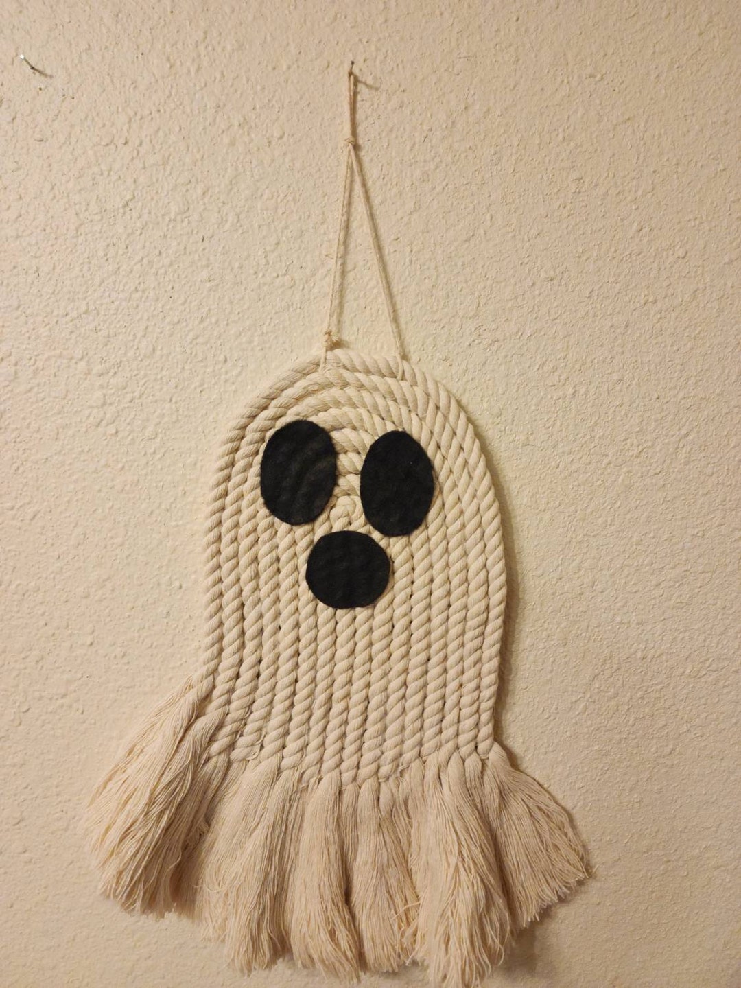 Ghost Macrame// Halloween Decor// Halloween Macrame// Ghost Wall Decor ...