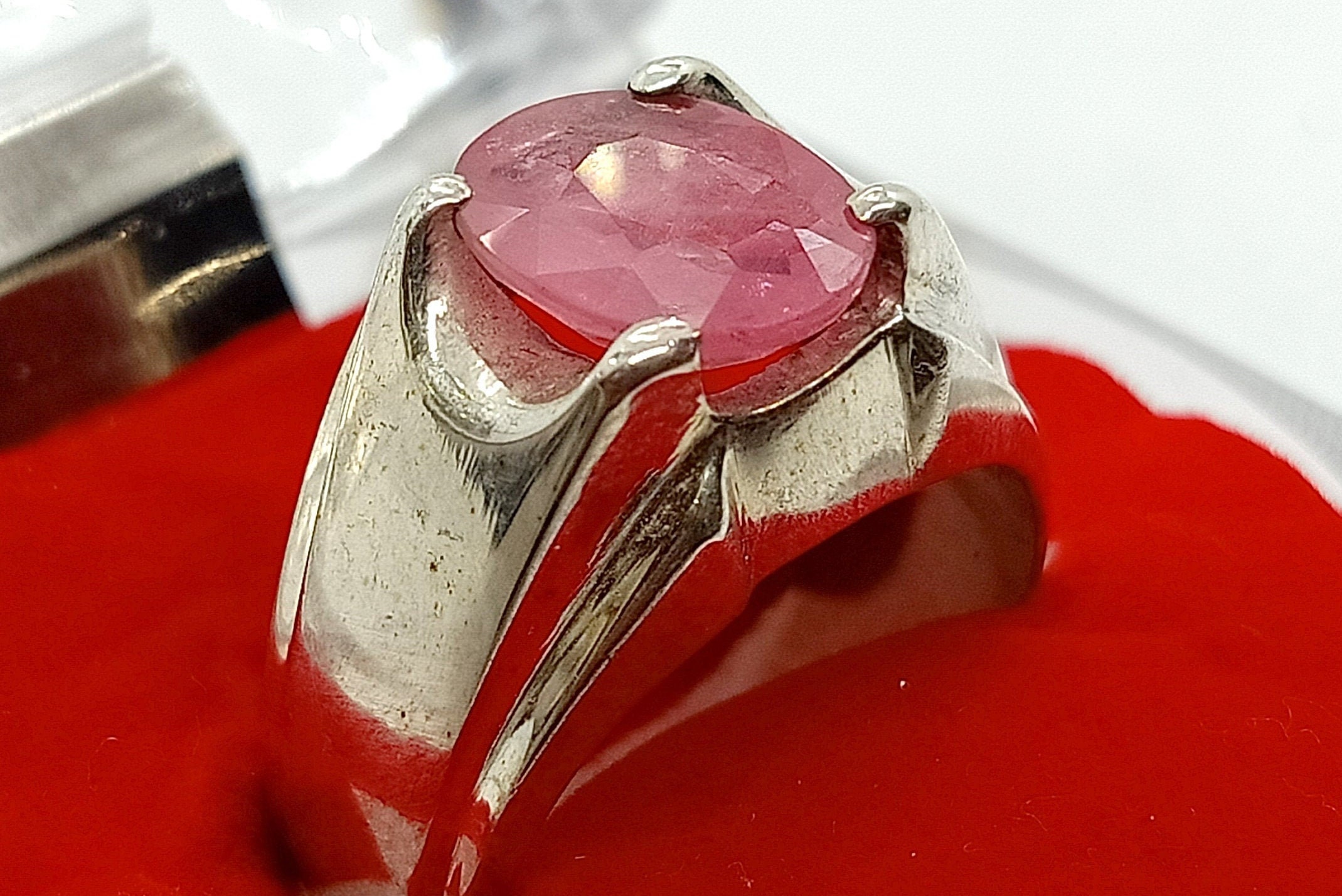Men Handmade Ruby Ring Ruby Men Ring Gift for Him Silver | Etsy