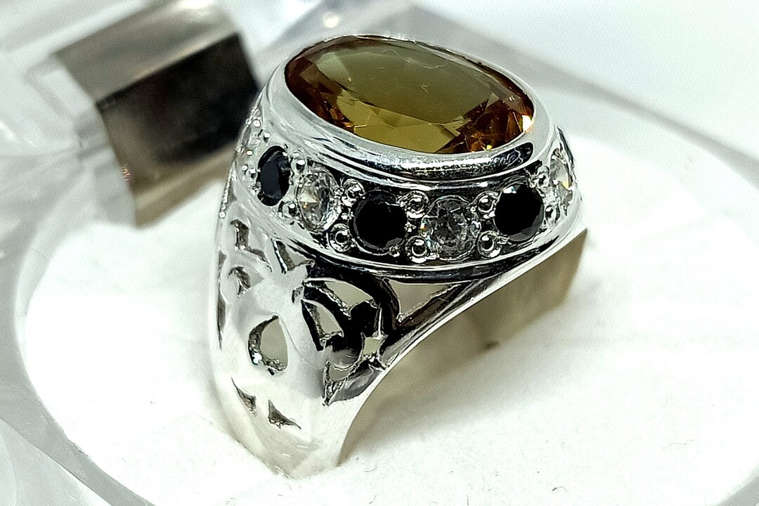 Alexandrite Men Ring Men Handmade Alexandrite Ring Alexandrite Ring Men ...