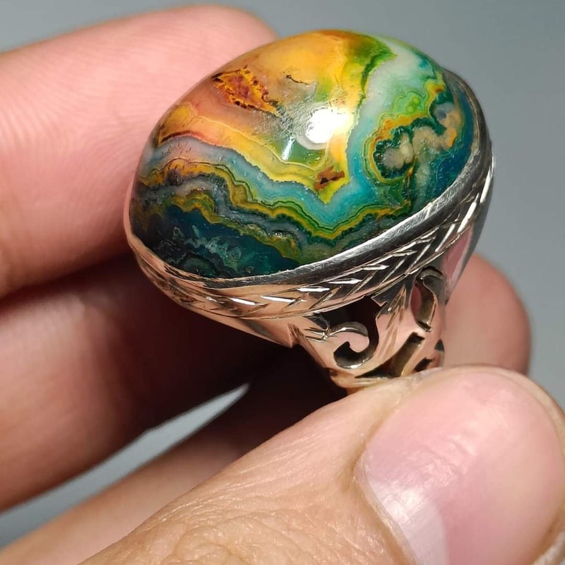 Mens Gemstone Rings - Etsy