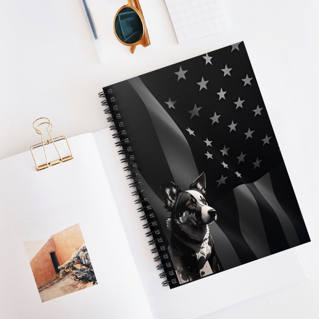 American Flag Spiral Notebook - American Flag Journal Gift for Him or ...