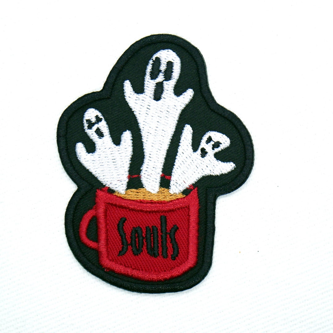Cup of Souls Coffee Ghosts Iron on Patch - Etsy