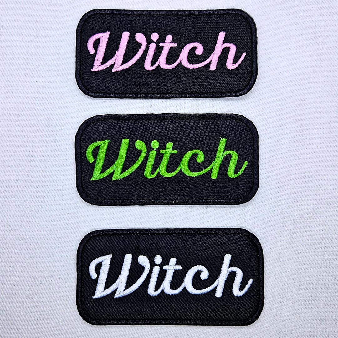 Wicked Witch Name Tag Iron on Patch - Etsy