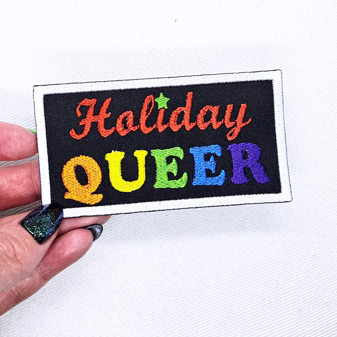 Holiday Queer Funny LGBTQIA Pun Iron on Patch - Etsy