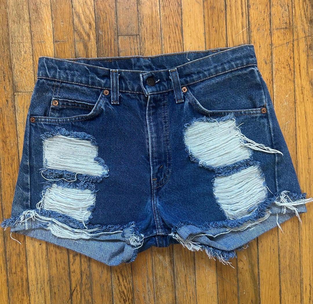 Vintage 1980s Levis 505 Denim Cutoff Shorts Size 31X32 Made in USA ...