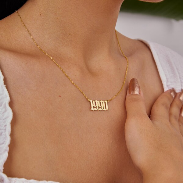 Birth Date Necklace - Etsy