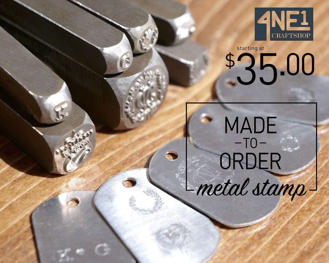 Customized Metal Stamps Custom Logo Stamps Logo jewelry | Etsy