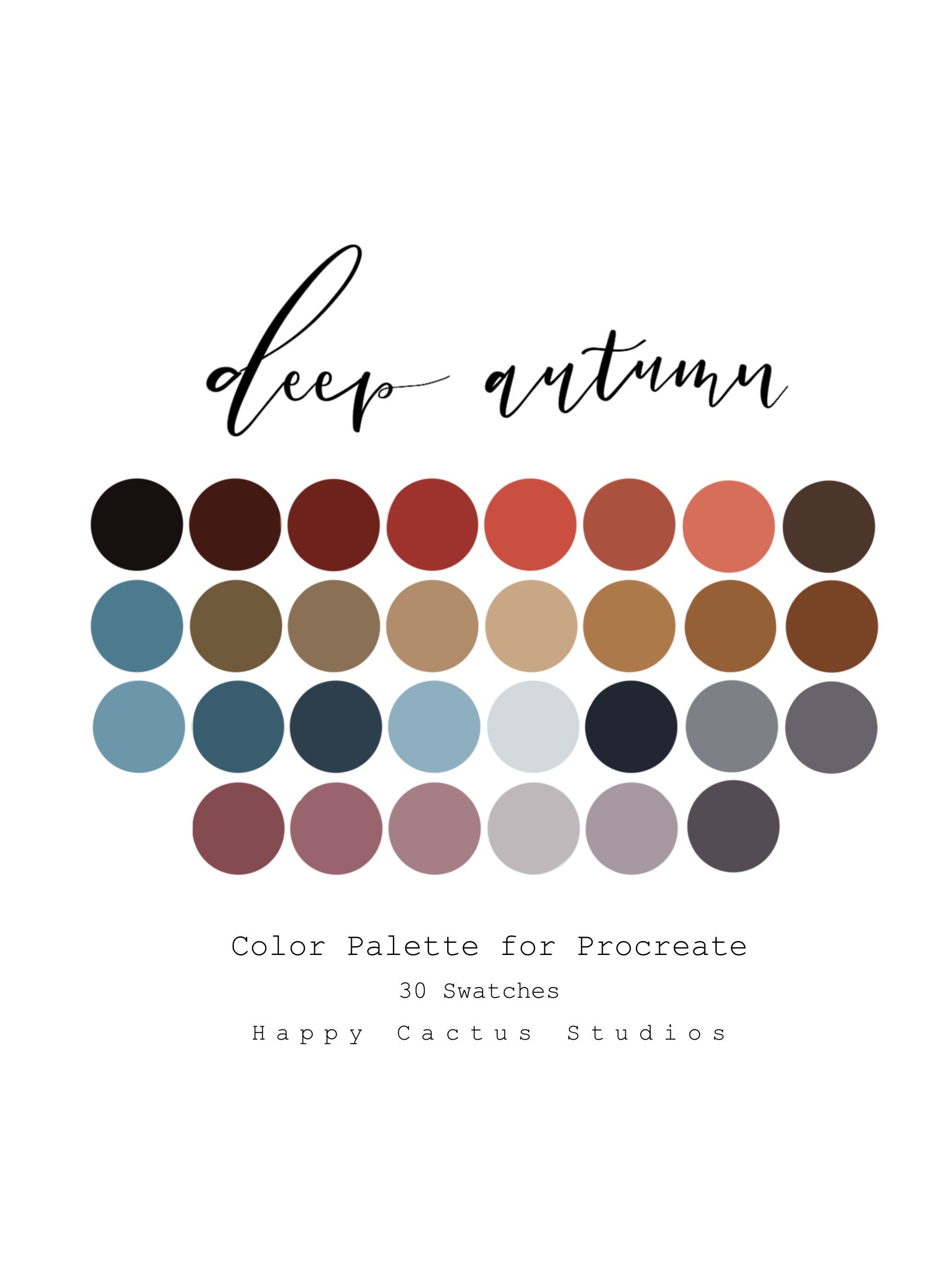 Deep Autumn Color Palette