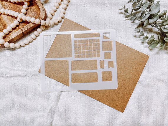 Calendar Stencil Bullet Journal Stencil - Etsy