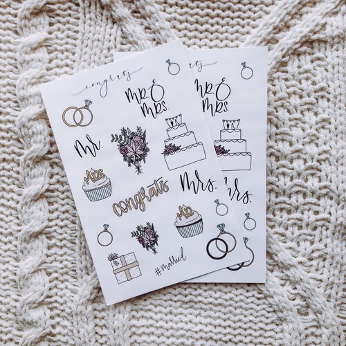 Love Stickers Scrapbook Stickers Custom Stickers Wedding - Etsy