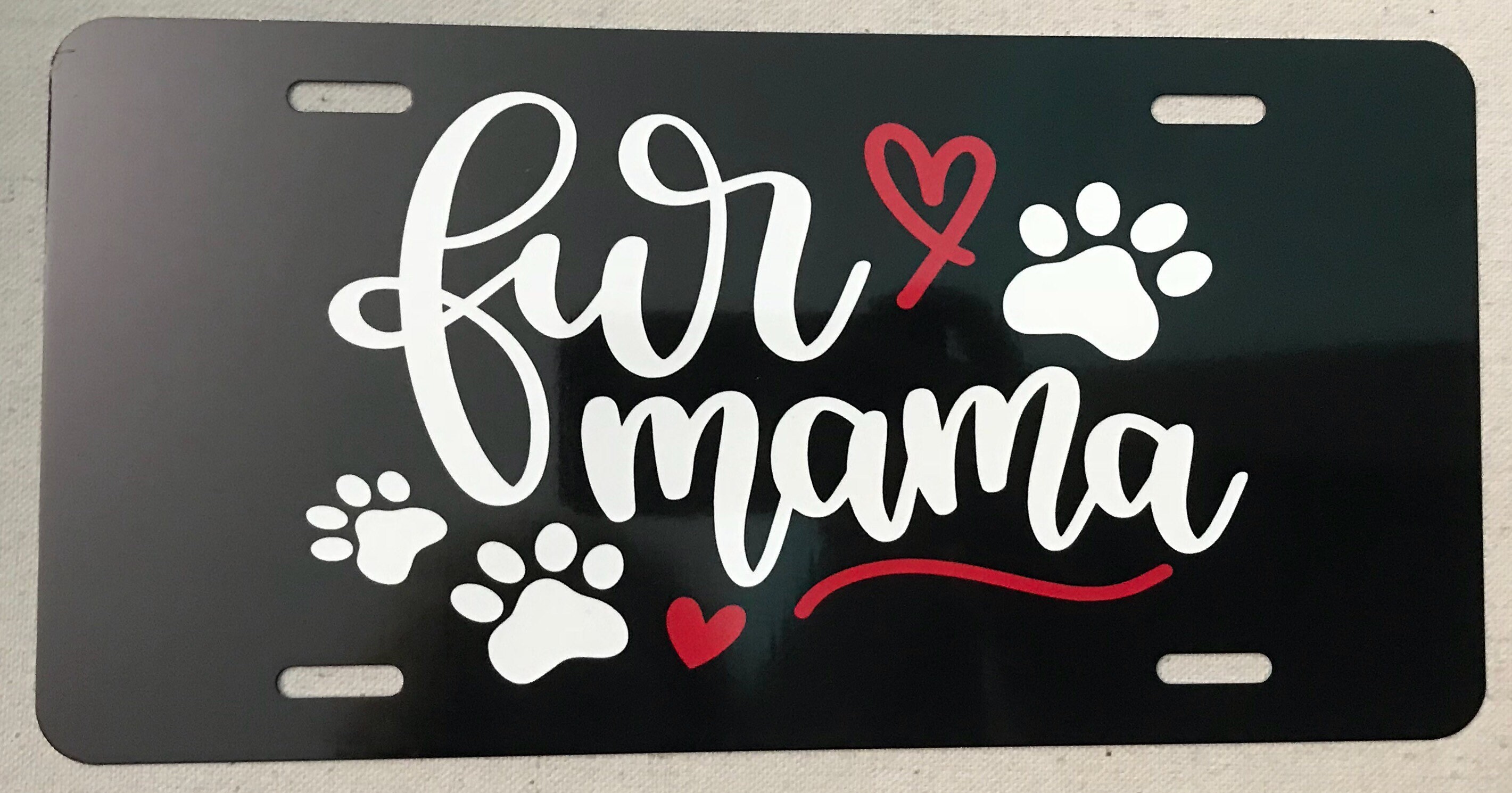 Fur Mama License Plate Car Tag New Custom Personalized Pet | Etsy