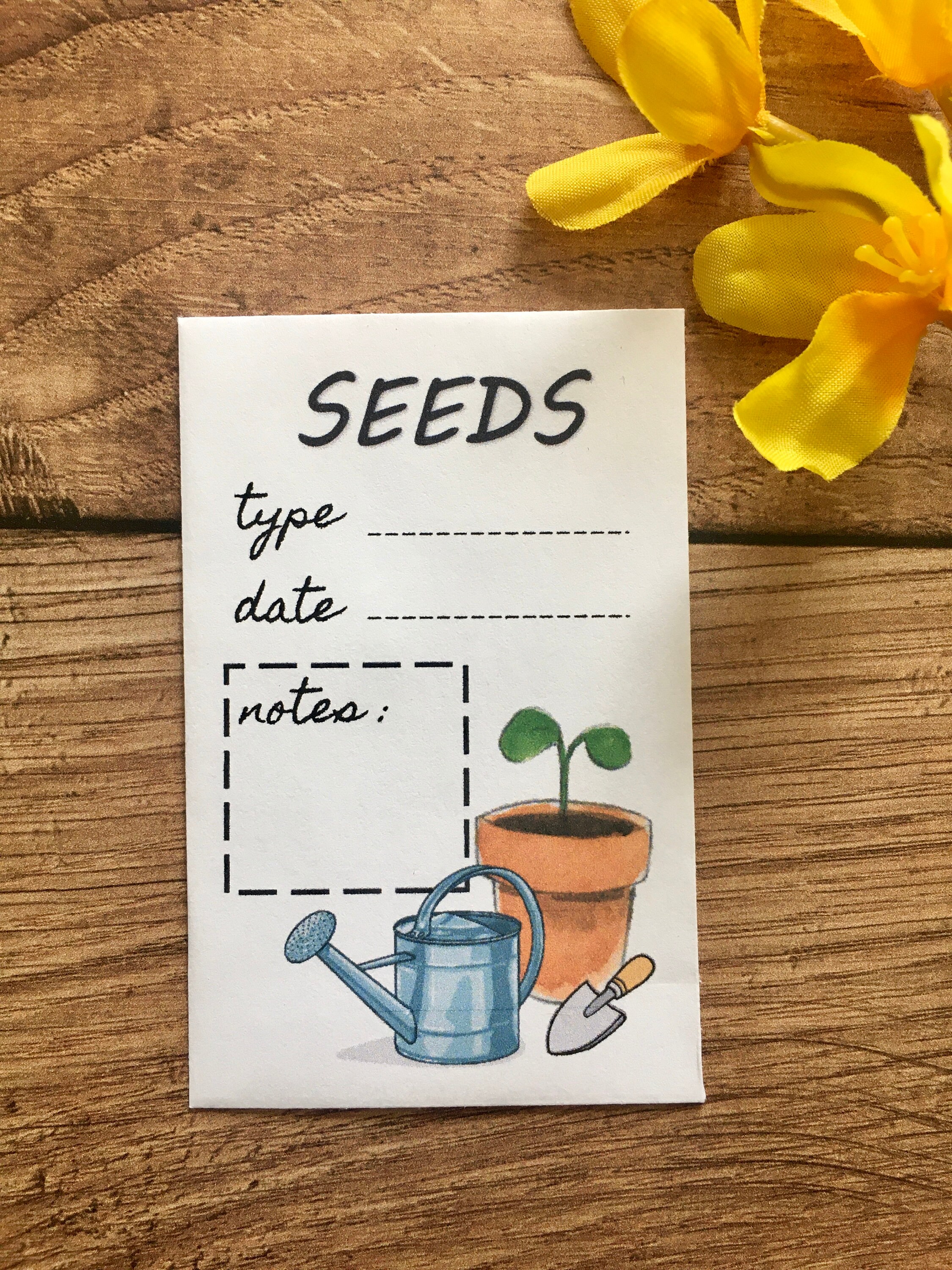 Seed Envelopes Seed Packet Gardening Seed Saving Envelopes - Etsy