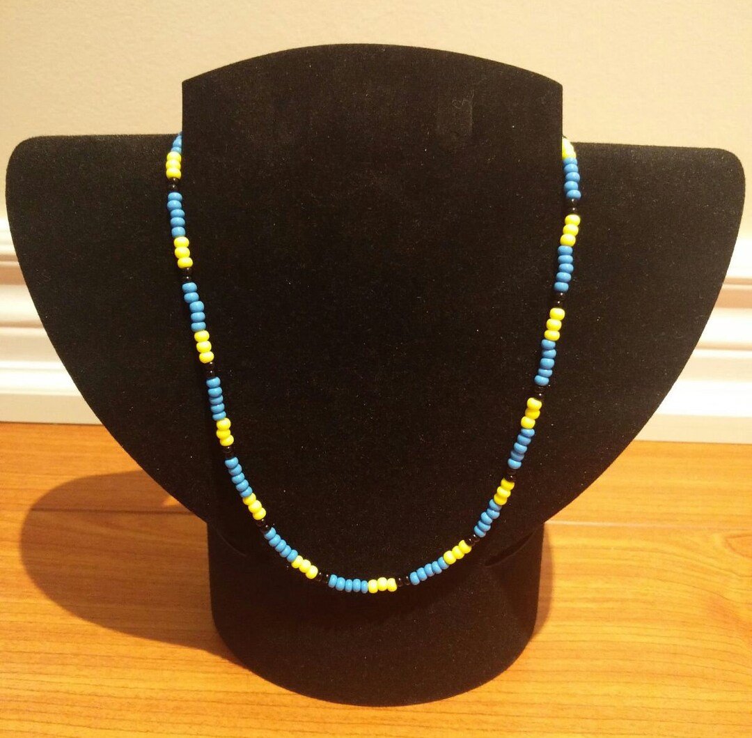 Bahamian Ocean Necklace | Bahamas Necklace | Blue, Yellow & Black ...