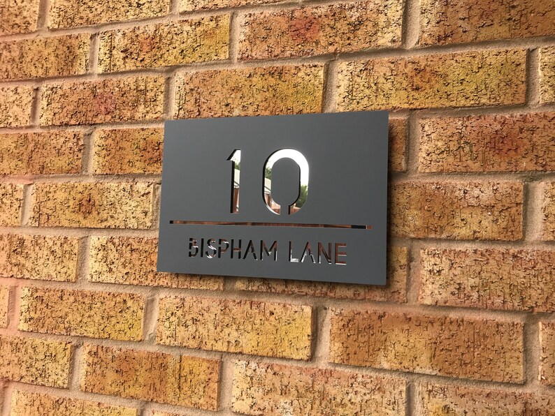 Contemporary House Plaque - Etsy UK