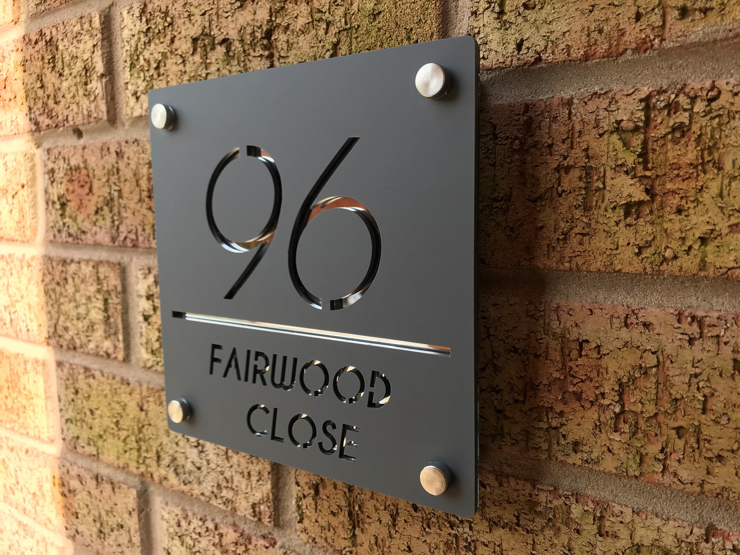 Square Door Number Plaques