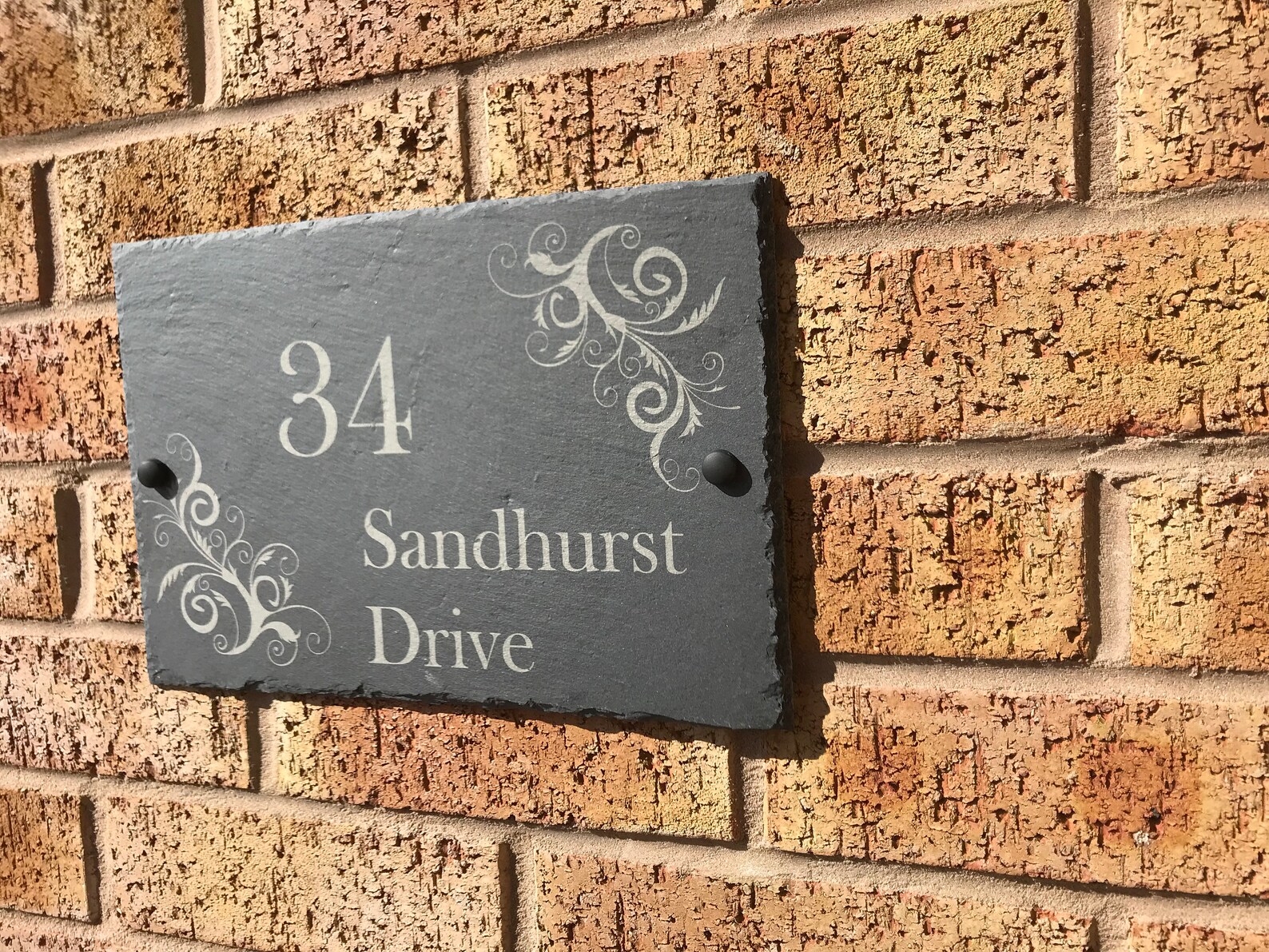 Personalised Slate House Sign | Etsy