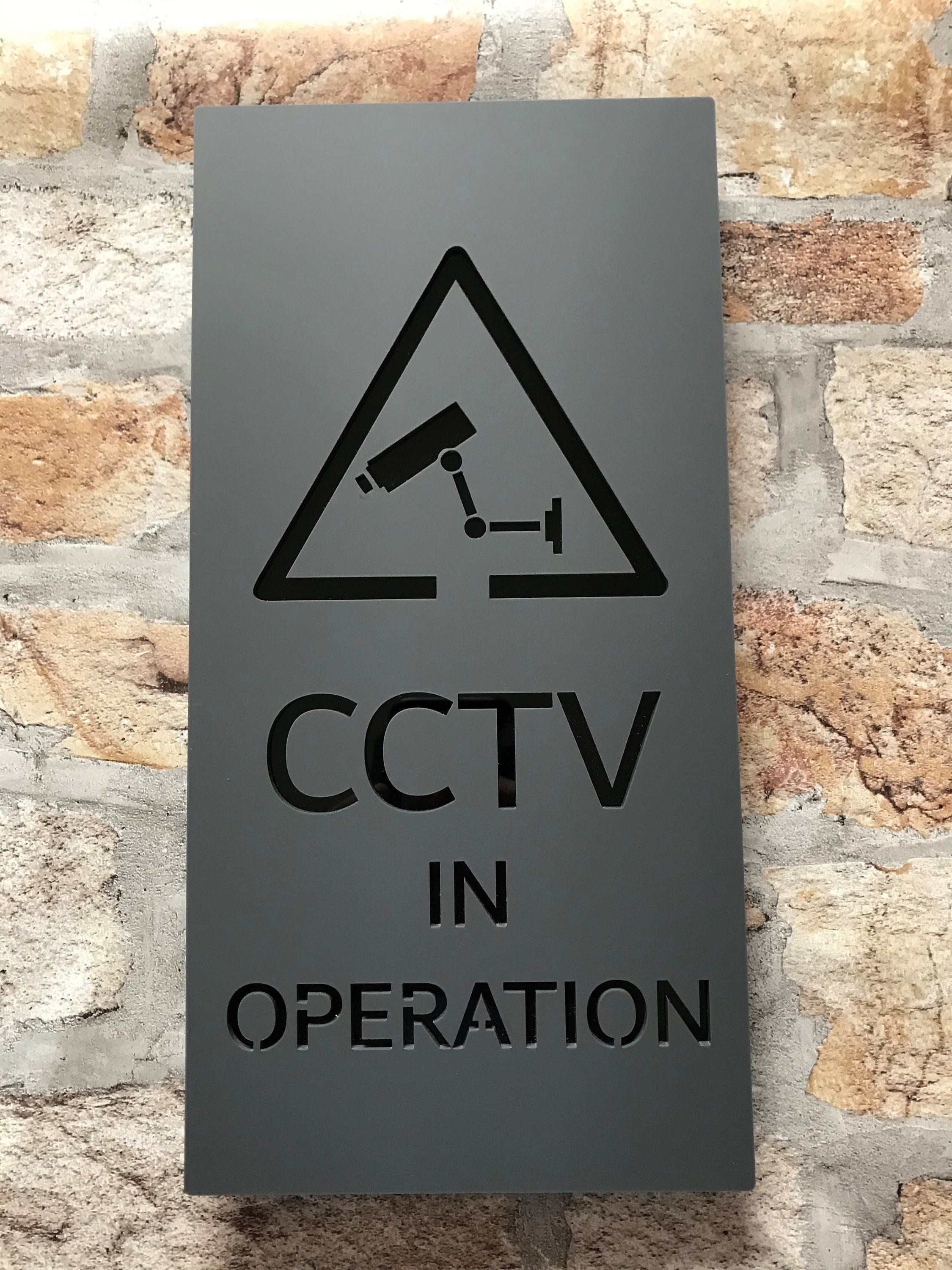 Contemporary "cctv in Operation " Sign - Etsy UK
