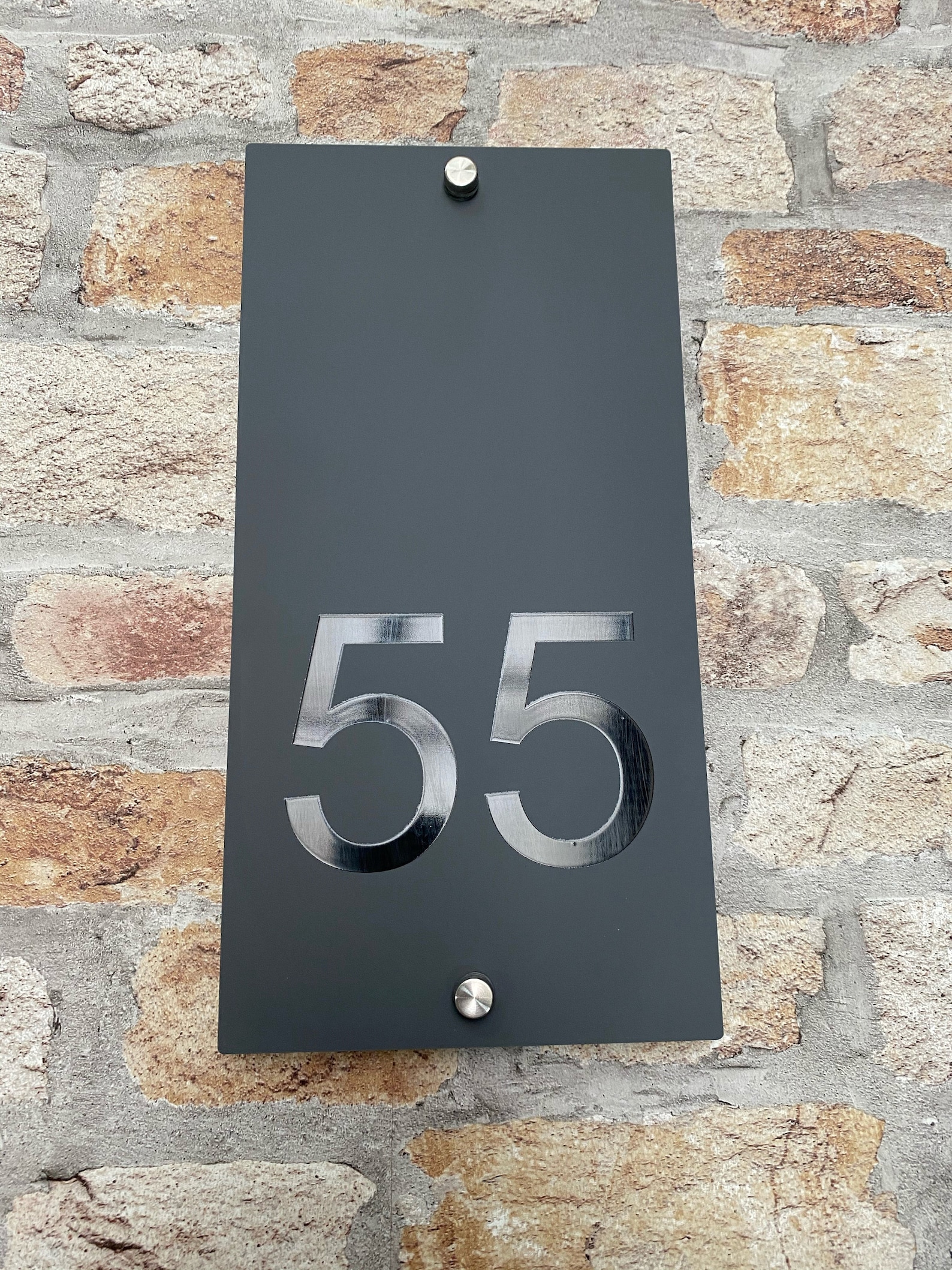 Contemporary House Number - Etsy