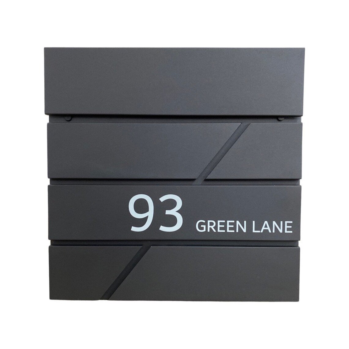 Contemporary Postbox Grey Post Box Modern Post Box. Black - Etsy