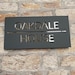 Contemporary House Name Plaque - Etsy UK