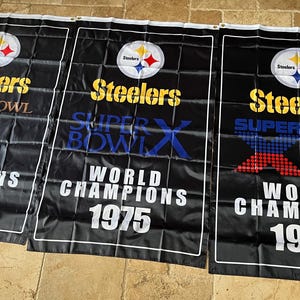 Pittsburgh Steelers Super Bowl Championship 3x5 Feet Flag Banner ...