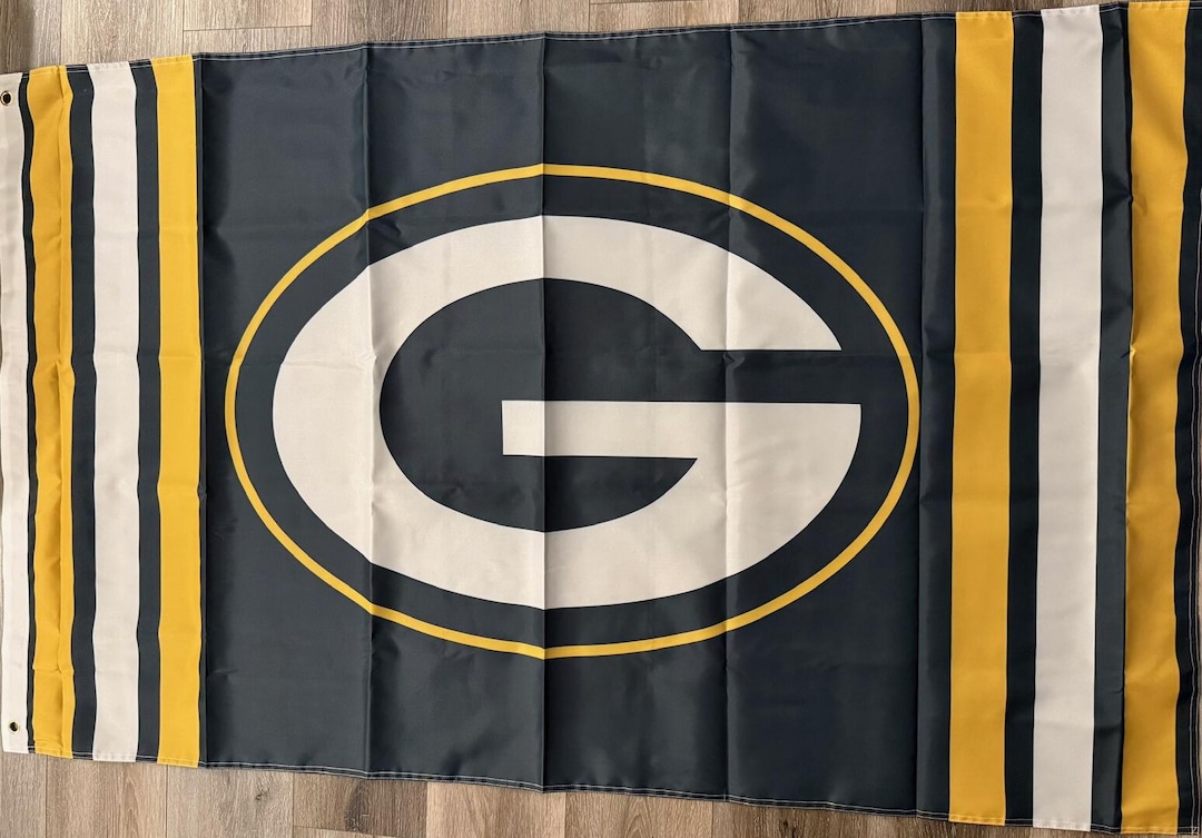 Green Bay Packers Vertical Stripes 3x5 Ft. Flag Banner Mancave Decor ...