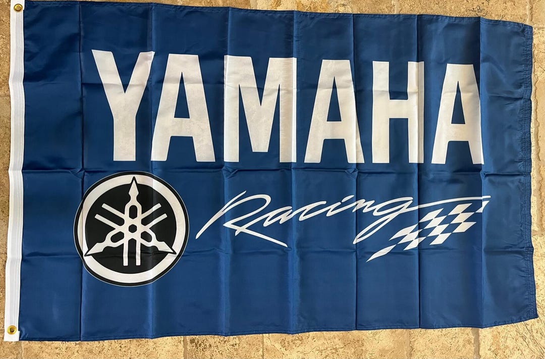 Yamaha Racing 3'X5' Flag Logo Banner Motorcycle Bike Moto GP Garage ...
