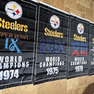 Pittsburgh Steelers Super Bowl Championship 3x5 Feet Flag Banner ...