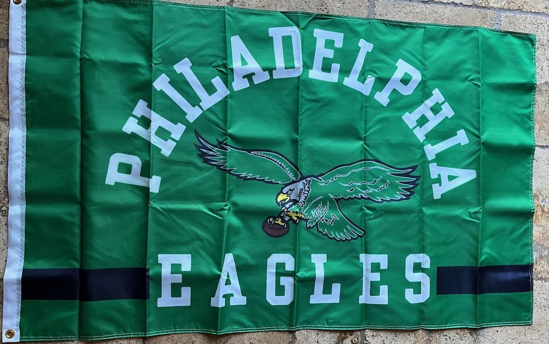 Philadephia Eagles Custom Design Throwback Logo 3x5 Ft. Flag Banner ...
