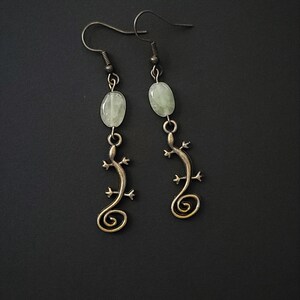 Lizard Earrings, Gecko Earrings, Reptile Jewelry, Amphibian Jewelry ...