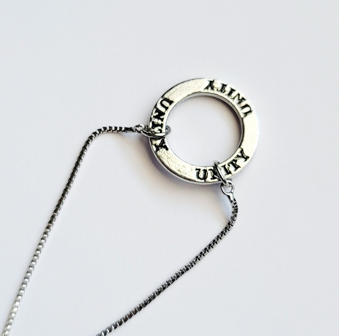 Unity Bracelet Adjustable Charm Bracelet Silver Unity Quote - Etsy