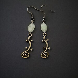 Lizard Earrings, Gecko Earrings, Reptile Jewelry, Amphibian Jewelry ...