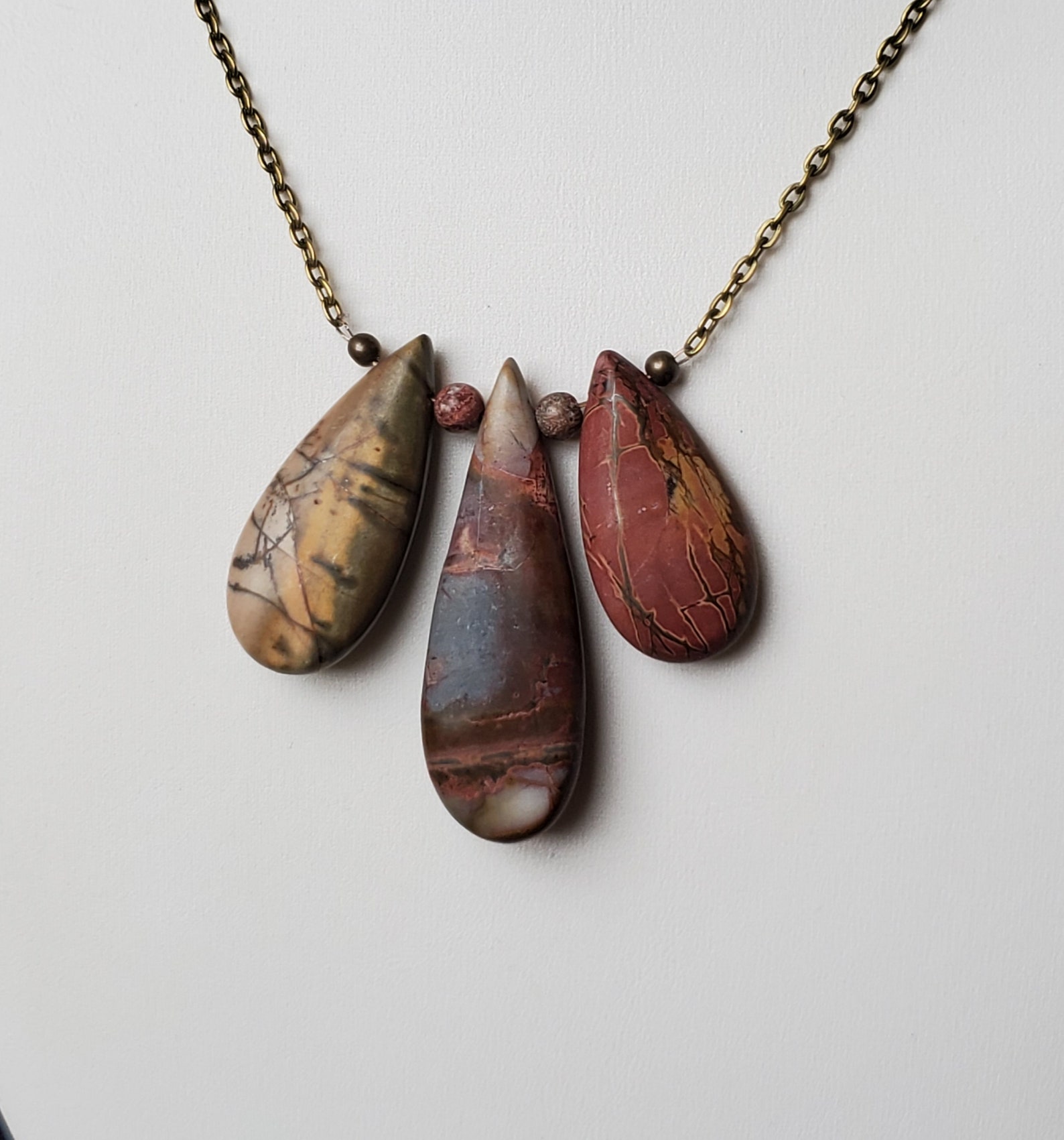 Rainbow Jasper Necklace Rainbow Jasper Jewelry Set | Etsy