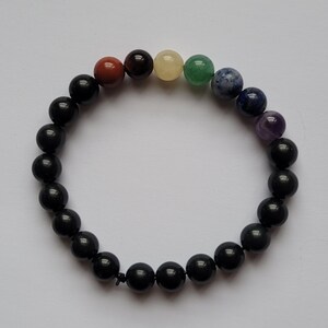 Chakra Bracelet, 7 Chakras Gemstone Bracelet, Healing Stone Balancing ...