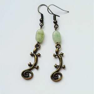 Lizard Earrings, Gecko Earrings, Reptile Jewelry, Amphibian Jewelry ...