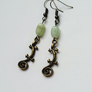 Lizard Earrings, Gecko Earrings, Reptile Jewelry, Amphibian Jewelry ...