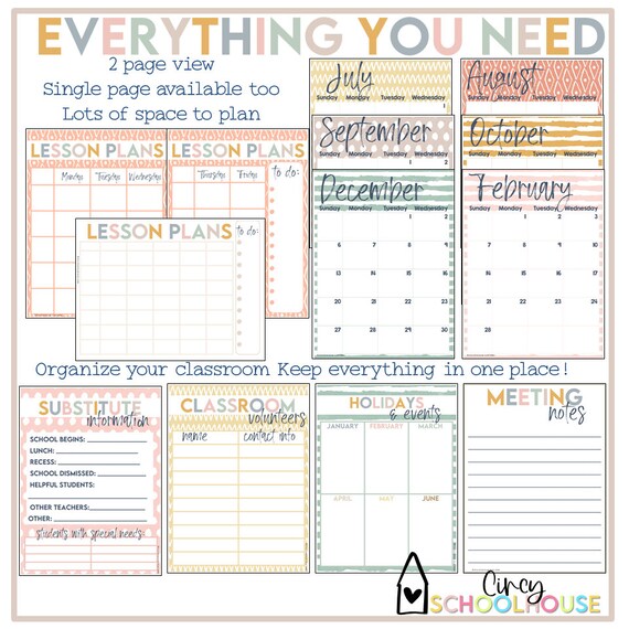 Student Information 2021 Teacherplanner OneNote Lesson Planning ...