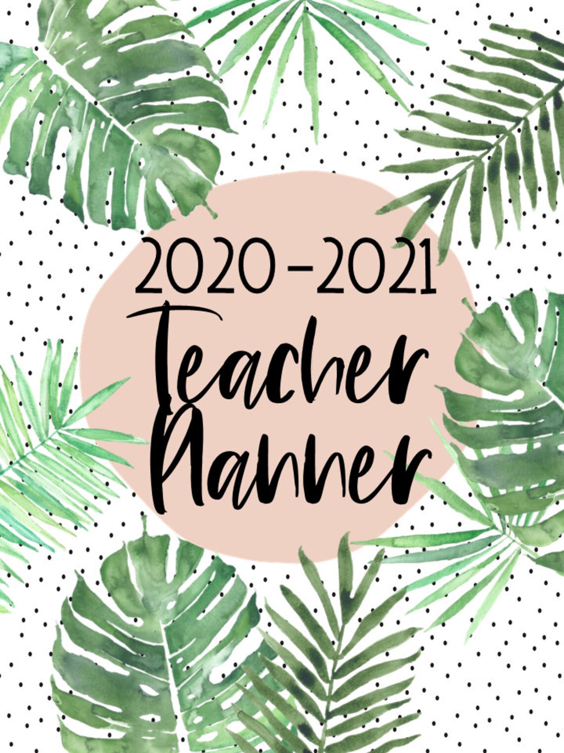 2021-2022 Tropical Teacher Planner | Editable | Lesson Plans - Etsy