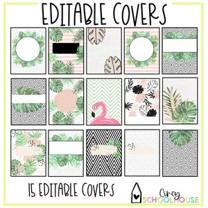 2021-2022 Tropical Teacher Planner | Editable | Lesson Plans - Etsy