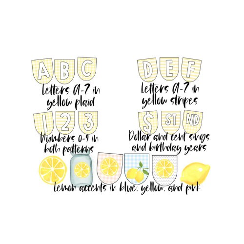 Lemon Banner | Editable | Birthday Banner | Lemonade Stand | Kids ...
