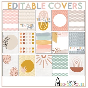 2021-2022 Boho Chic Teacher Planner | Teacher Binder | Editable Pages ...