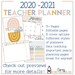 2020-2021 Boho Chic Teacher Planner | Editable | Neutral Teacher Binder ...