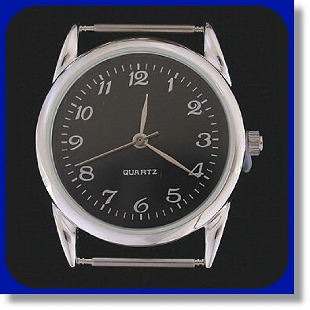 Men's Black Dial Watch Face - Etsy